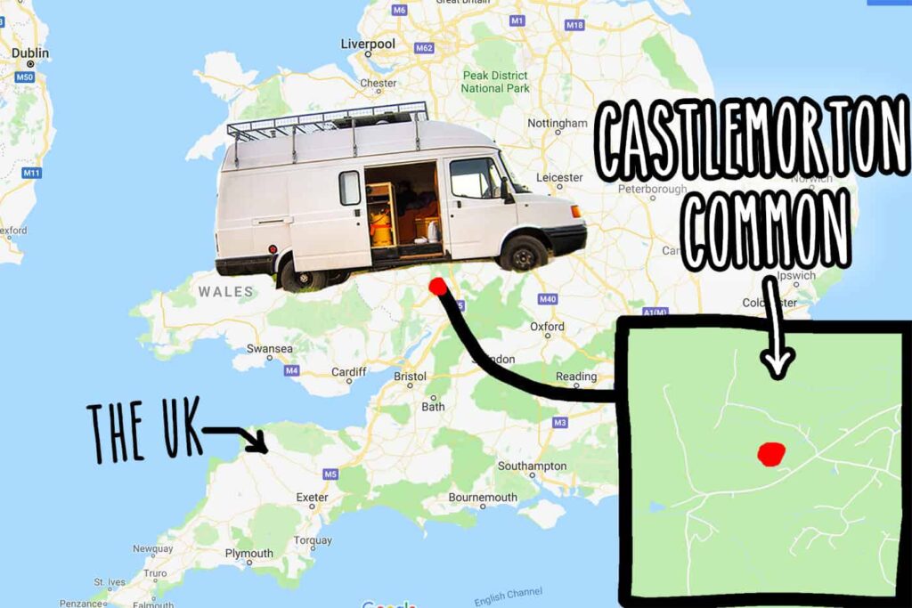 Freecamping on Castlemorton Common in England – with location ...