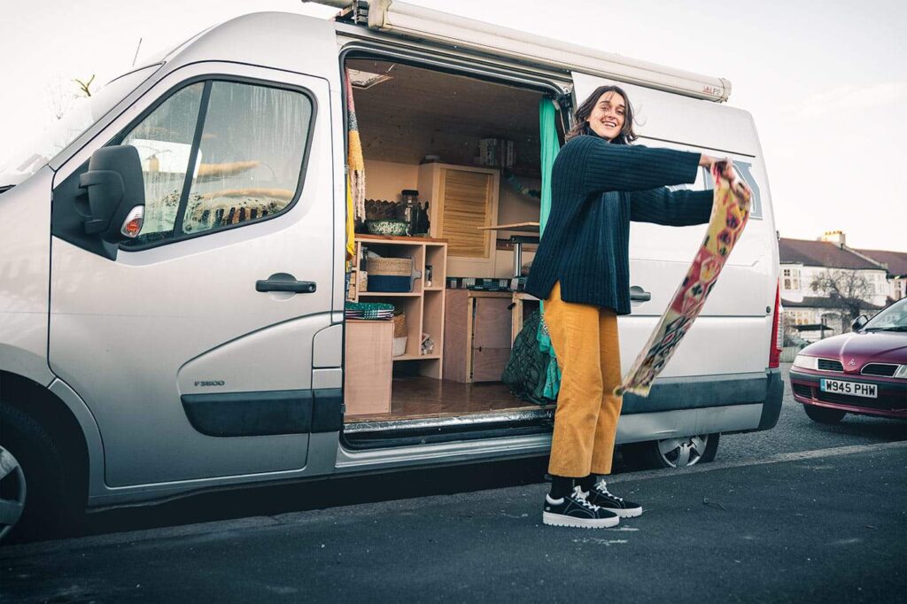 Van tour: building her van-home whilst living in it in London ...