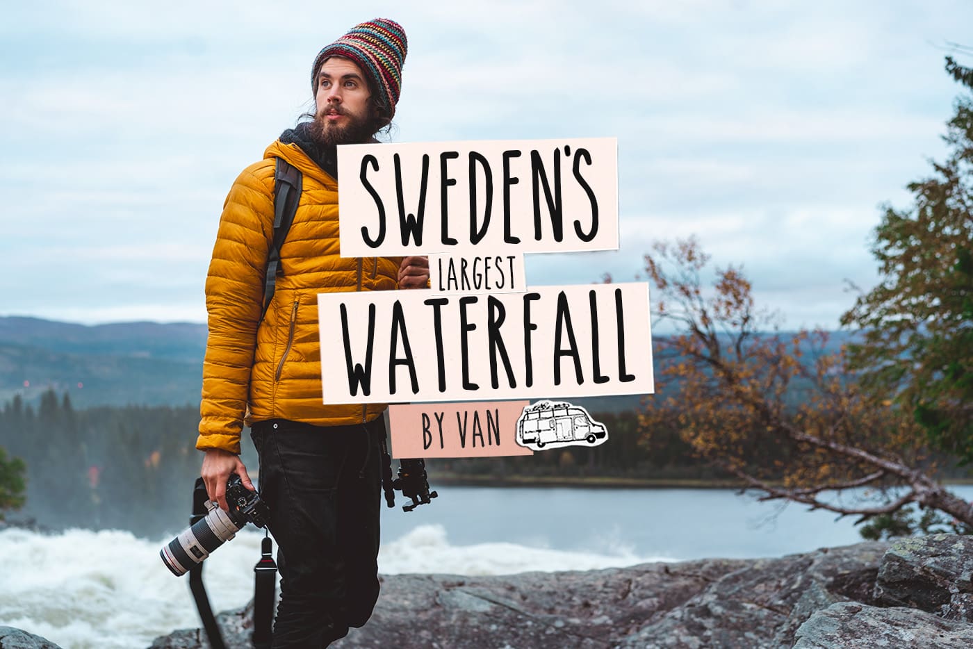 Vanlife Sweden: capturing the wonders of Tännforsen Waterfall - VandogTraveller